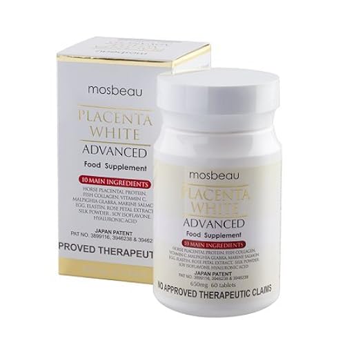 Mosbeau Placenta White Advanced Whitening Tablets 60 count 650mg Japan ...