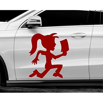 Amazon.com: Hatchet Girl Juggalette ICP (Red 4") Vinyl Decal Sticker ...