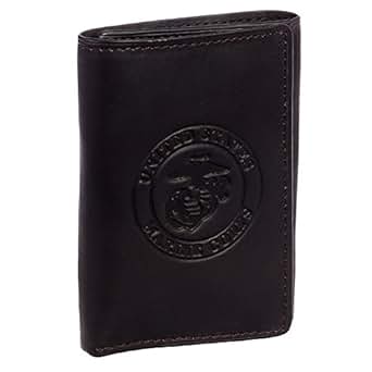 Marine Brown Cowhide Leather Trifold Wallet at Amazon Men’s Clothing ...