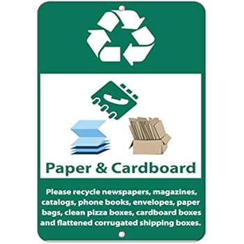 Amazon.com : NYC Trash/Garbage Recycling Signs - Local Law No. 87 of ...