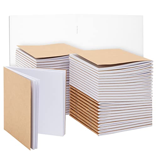 48 Pack Mini Blank Books for Kids - Bulk Sketchbooks, Kraft Paper ...