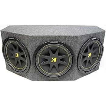 Amazon.com: Triple 12" Kicker Comp Loaded Subwoofer Box Enclosure (10C12-4): Car Electronics