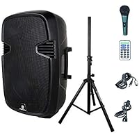 Amazon.com: PRORECK PR-C15 Portable 15-inch 600 Watt 2-Way Powered Dj/PA Speaker with Bluetooth ...