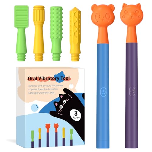 Oral Motor Stimulation kit with 6 Soft Textured Interchangeable Heads ...