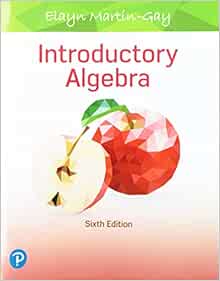 Introductory Algebra: Martin-Gay, Elayn: 9780135169377: Amazon.com: Books