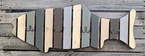 Amazon.com: Coatrack FISH with metal hooks Shaped Fish Coat Rack ...