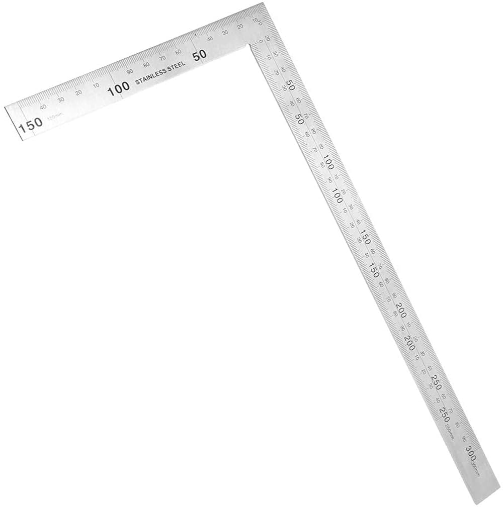 Utoolmart Right Angle Ruler, 90 Degree L Shape Ruler, Framing Square ...