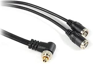 Amazon.com : DSLRKIT Flash PC Sync Splitter Cord Cable 1 PC Male to 2 ...