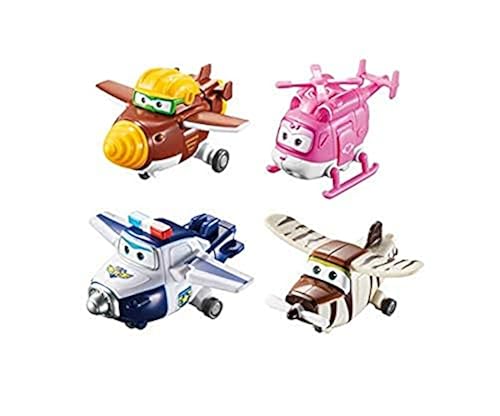Super Wings - Transforming Toy Figures 4 Pack |Todd, Dizzy, Paul and ...