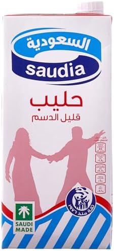 Saudia Low Fat UHT Milk, 1 Litre - Pack of 1 price in Saudi Arabia ...
