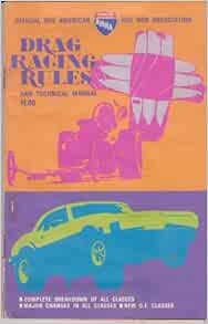 Official 1970 American Hot Rod Association AHRA Drag Racing Rules and ...
