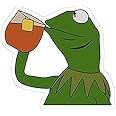 Amazon.com - decals Kermit Sipping Tea Meme King but That's None of My ...