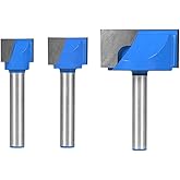 Cleaning Bottom Router Bits JESTUOUS 1/4 Inch Shank Diameter 1 Cutting ...