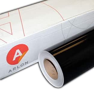 Amazon.com: 24" x 30 Ft Roll of Black Arlon 5000 Vinyl for Craft ...