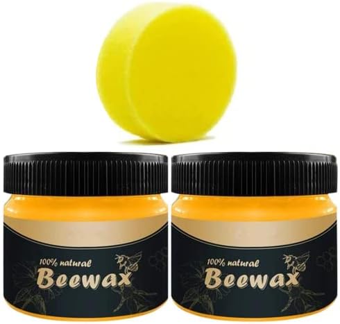 QUNGCO 2 PACK Wood Seasoning Beewax, Multipurpose Natural Wood Wax ...