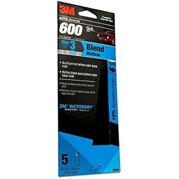 Amazon.com: 3M 3000 Grit Foam Finishing Sandpaper Sheet, 3-2/3in x 9in ...