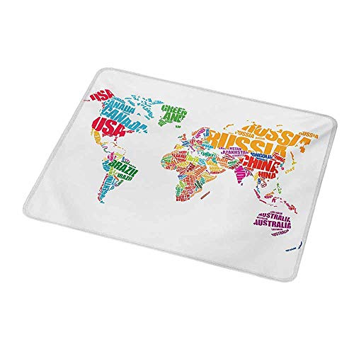 Customized Gaming Mouse World Map,World Map with Names of The - Import ...