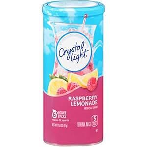Amazon.com: Crystal Light Raspberry Lemonade Drink Mix, 6 count ...