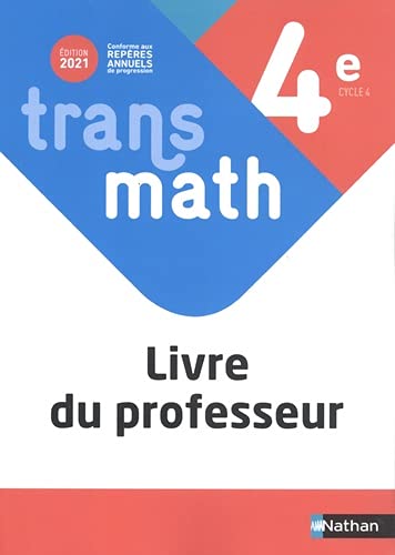 Transmath 4e - Livre du Professeur 2021 : Carlod, Véronique, Chrétien ...
