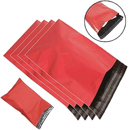 Red Mailing Bags Poly Postage Postal Parcel Royal Mail Bags 12x16 inch ...