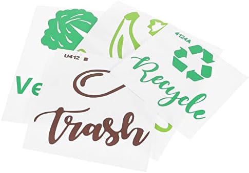 سعر SOLUSTRE Garbage Can Identification Stickers 4pcs Garbage ...
