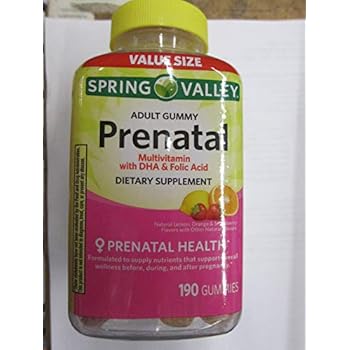 Amazon.com : Spring Valley Adult Prenatal Health Multivitamin DHA ...