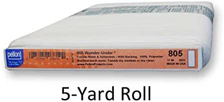 Amazon.com: Wonder Under Pellon Fusible Transfer Web 805P 5-Yard Roll