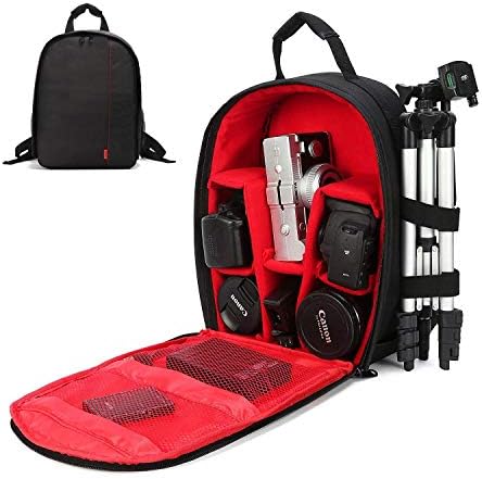 Camera Backpack Camera Bag Waterproof Lightweight Bag for DSLR SLR ...