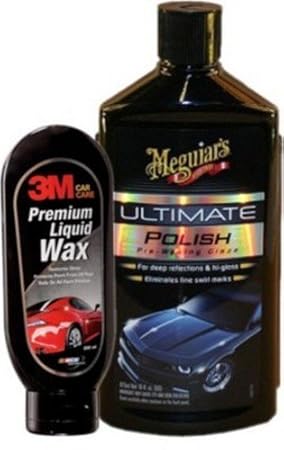 3M Combo Liquid Wax (200 ml) and Ultimate Polish (473 ml): Amazon.in ...