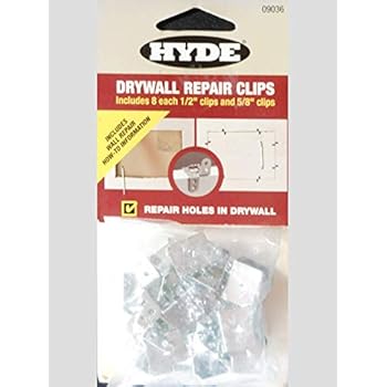 HYDE 09037 Drywall Repair Clips, 1/2-inch 8 Pack, Bear Claw - - Amazon.com