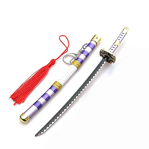 HPSHNR One Piece Sword Weapon Keychain for Nidai Kitetsu Roronoa Zoro ...