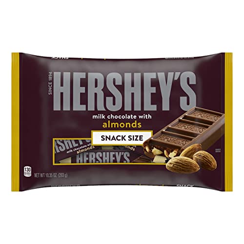 HERSHEY'S Milk Chocolate with Almonds Snack Size Candy Bars ...