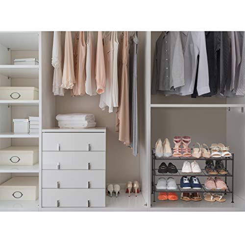 Seville Classics Multi Level Shoe Rack Sturdy Freestanding Shelf for ...