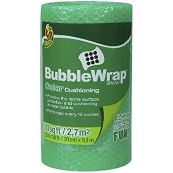 Amazon.com : 5' x 12" x 3/16" Blue Colored Bubble Wrap Roll Small ...