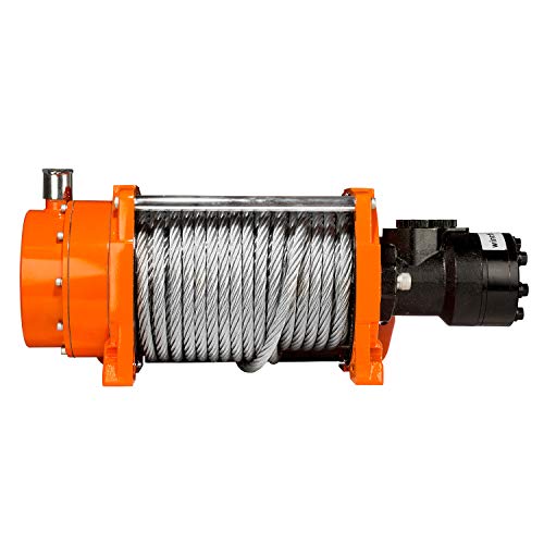 Prowinch 10 Ton Hydraulic Winch with Steel Roller 20000 lbs. 24V Wired ...
