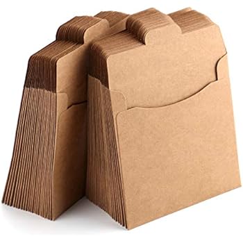 Amazon.com: 25Pcs Brown Kraft Paper CD DVD Sleeves Retro DVD Envelopes ...