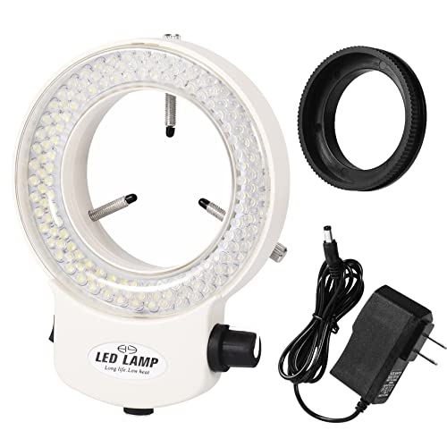 Annhua Microscope LED Ring Light with Dimmer Control, 144 LED ...