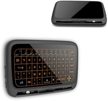 Wireless Keyboard, Mini Compact Full Screen TouchPad 2.4GHz Wireless ...