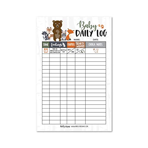 Newborn Baby Log Tracker Journal Book, Infant Daily Schedule, Feeding ...