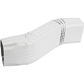 Rocky Mountain Goods Gutter Elbow B 3"x4" - White Aluminum Downspout ...