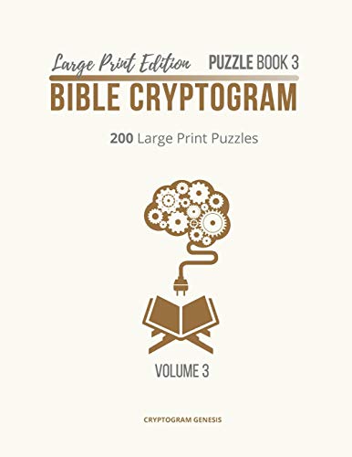 Amazon.com: Large Print Edition Puzzle Book 3 Bible Cryptogram ...