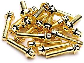 Amazon.com: SRR Hardware Gold Three Piece Split Rim Assembly Bolts M7 x ...