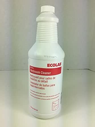 ECOLAB Retail Restroom Cleaner- 1 Quart: Amazon.com: Industrial ...