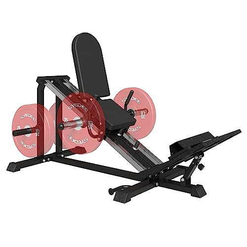 syedee Compact Leg Sled Machine with Calf Block, Leg Press Machine with ...