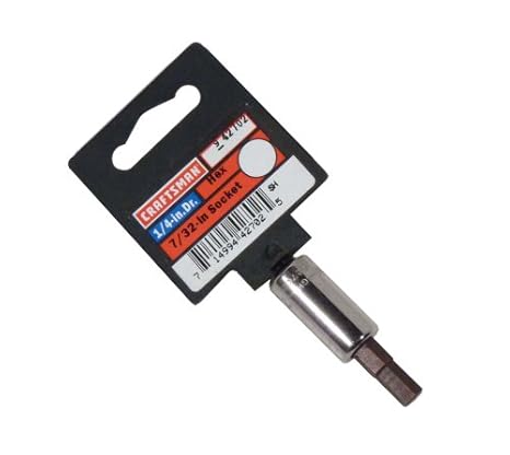 Craftsman 7/32" Socket, 6 Point, 1/4" Drive 9-43492: Square Drive ...