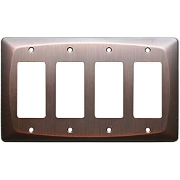 allen + roth Baker Wall Light Switch Plate Quad Rocker Toggle GFCI ...
