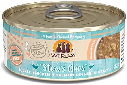 Weruva Classic Cat Stews!, Stew's Clues with Turkey, Chicken & Salmon ...