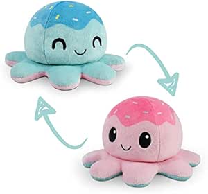 Amazon.com: TeeTurtle | The Moody Reversible Octopus Plushie | Patented ...