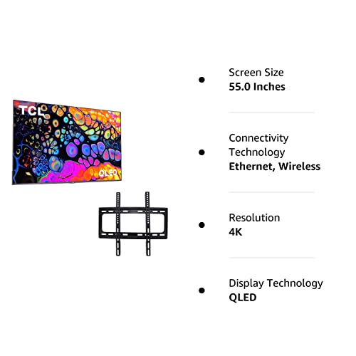 TCL 55-Inch Class 5-Series 4K UHD QLED Dolby Vision HDR Smart TV Auto ...