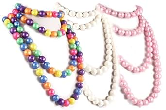 Amazon.com: 50s Retro Pop Beads Variety Fun Pack - 1 Bag Each Rainbow ...